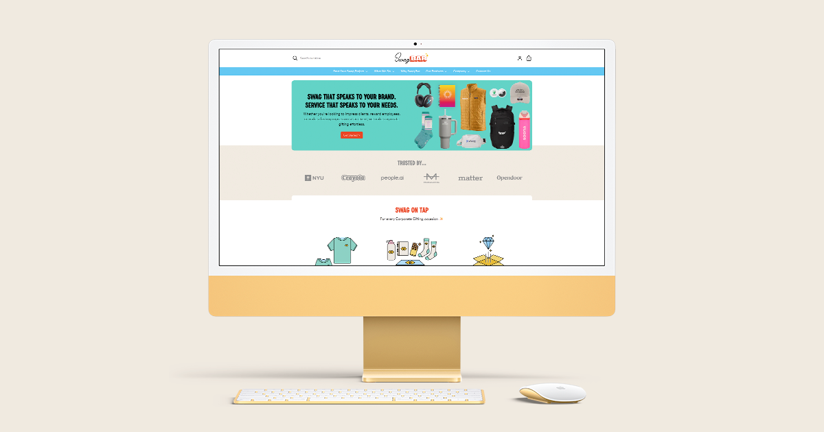 Website Design: Swag Bar - Dana Gray Studio